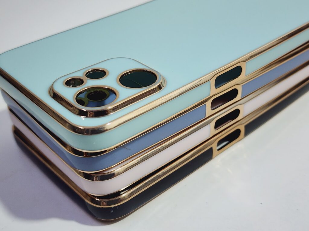 Realme 9i 5G Stylish Back Cover with Gold Chrome Border – BT Limited ...