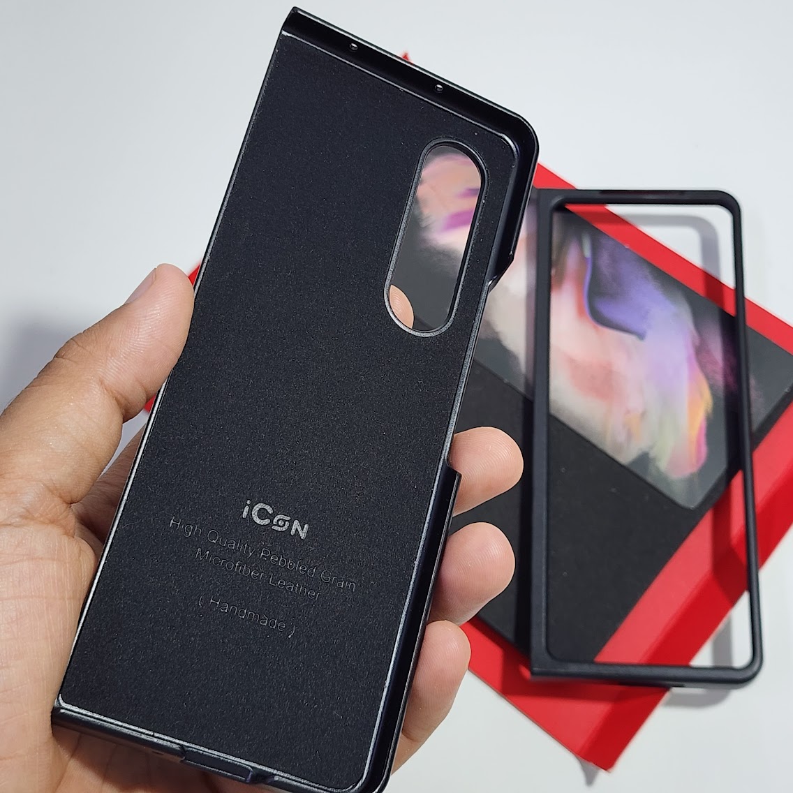 Samsung Galaxy Z Fold 3 Leather Back Cover icon – BT Limited Edition Store