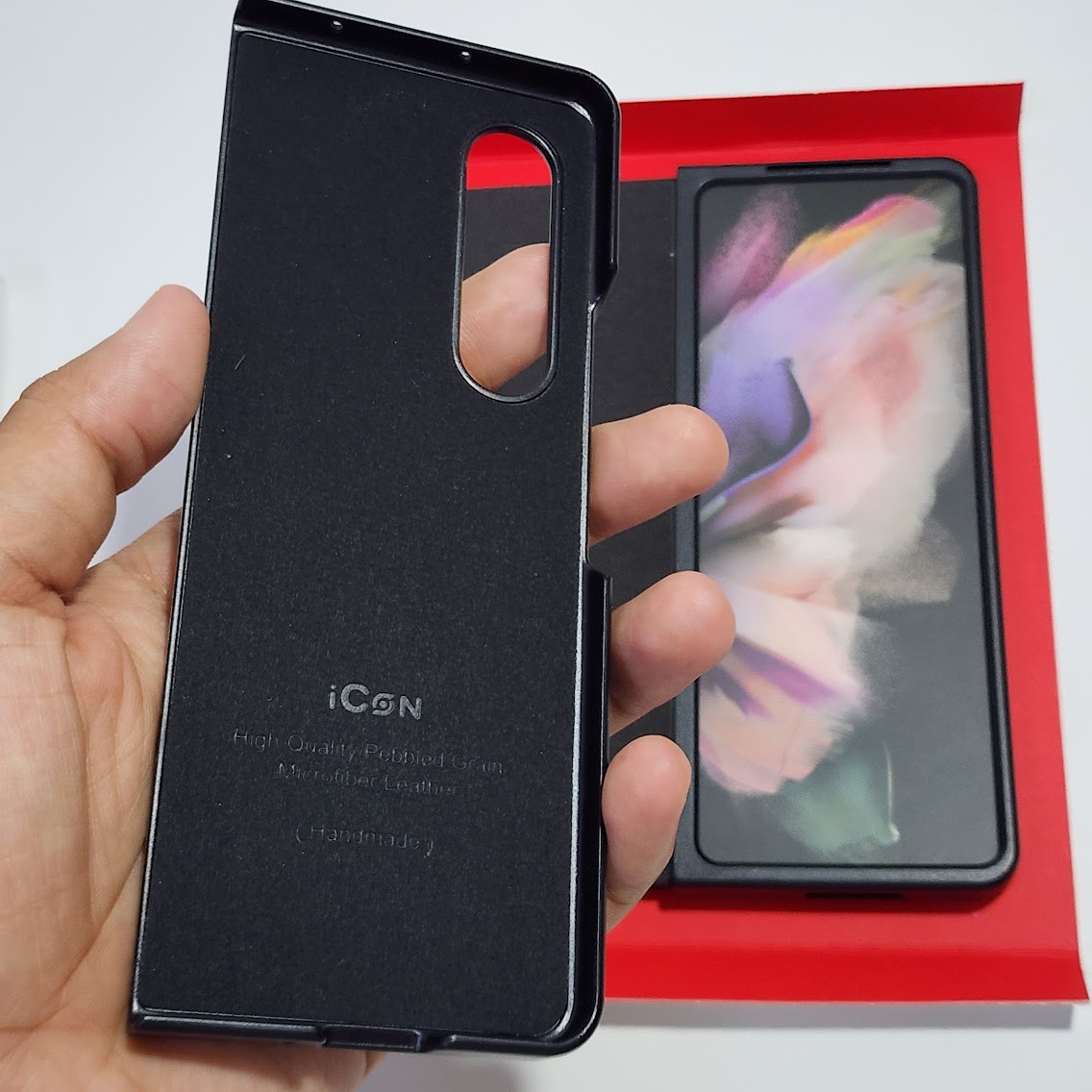 Samsung Galaxy Z Fold 3 Leather Back Cover icon – BT Limited Edition Store