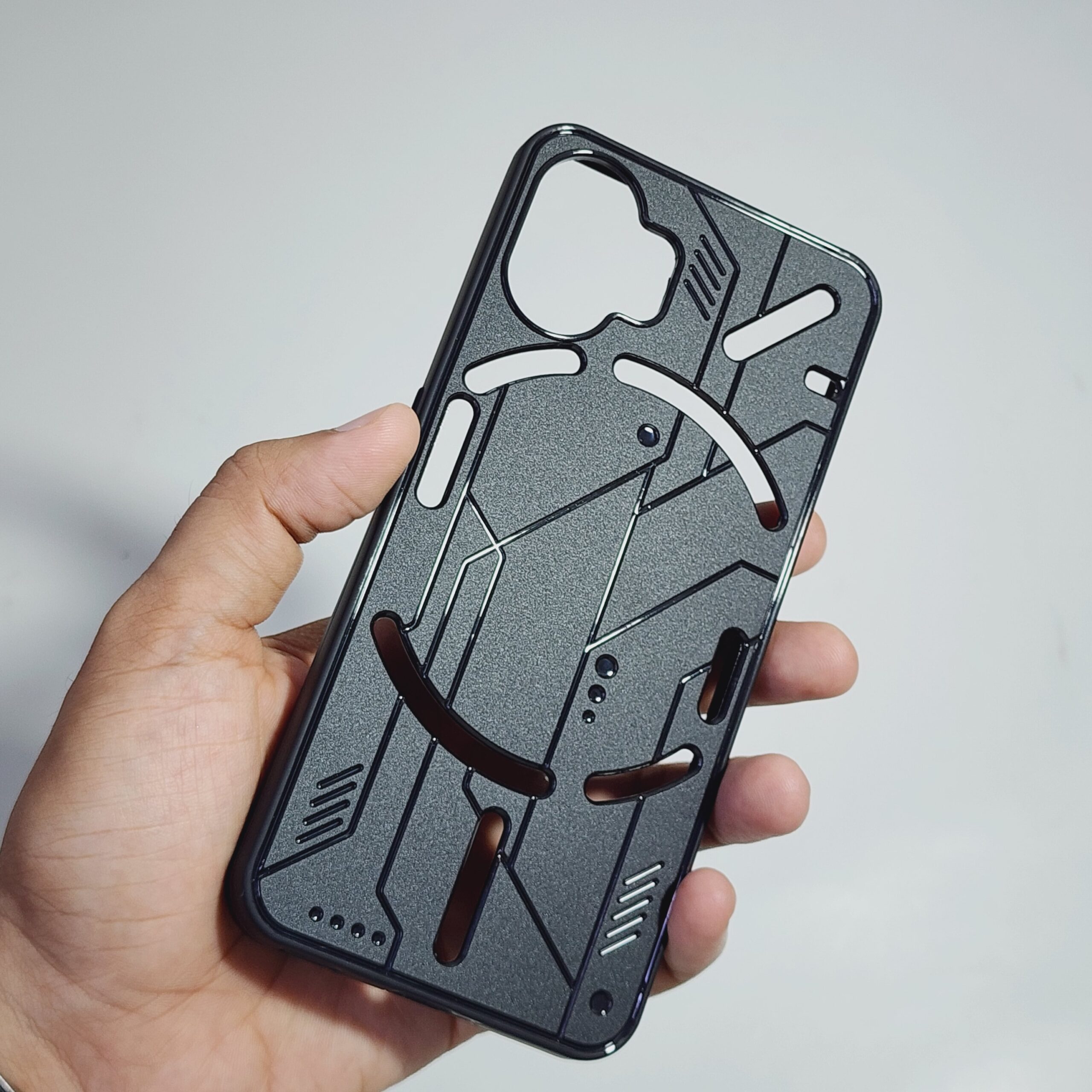 Nothing Phone 2 Black Back Cover with light cuts Cyber – BT Limited ...
